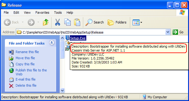 Distributing ASP.NET 1.1 Applications with UltiDev Cassini Web Server